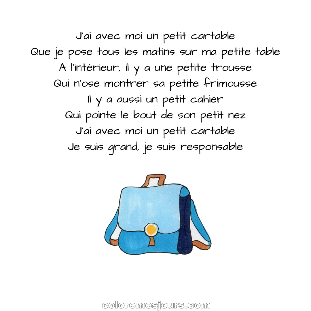Comptines pour la rentrée maternelle | Moi et ma maison